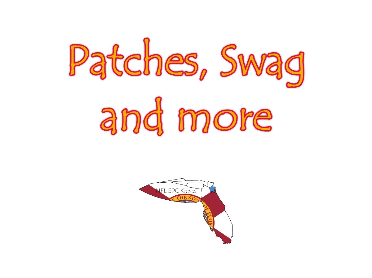 Patches, Beads, Swag, Challenge Coins, Knucks and more – NFL EDC Knives