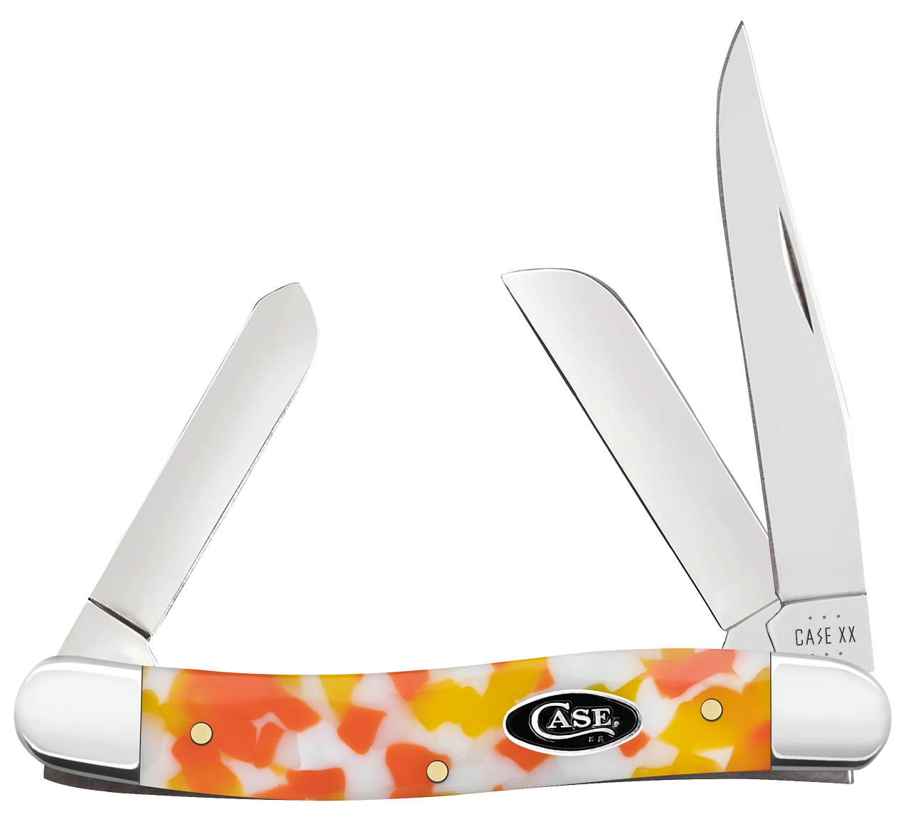 Case XX™ Medium Stockman 53753 Candy Corn Kirinite Stainless Steel Poc ...