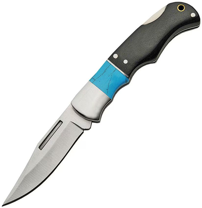 Lockback Black Pakkawood – NFL EDC Knives