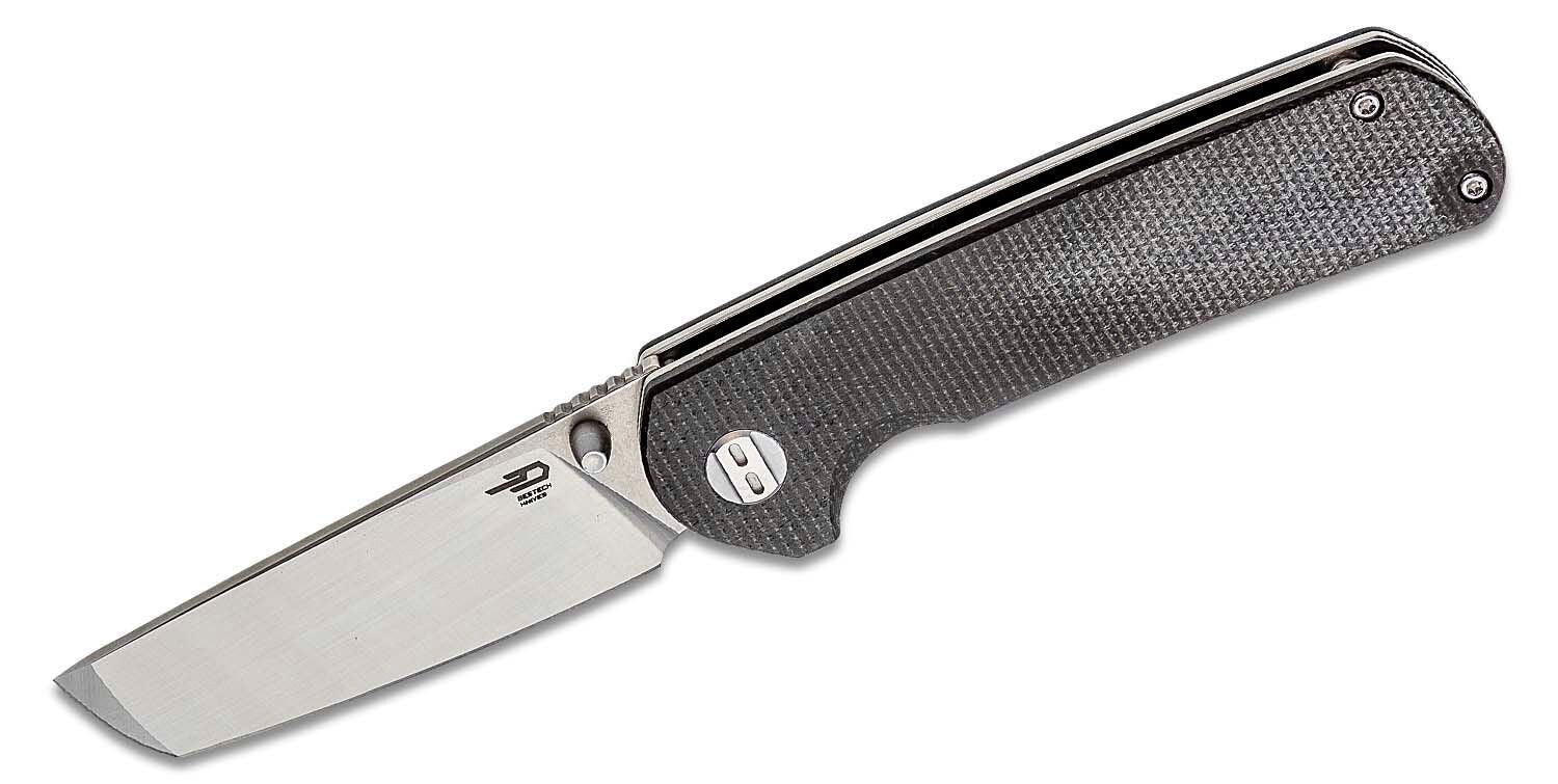 Bestech Knives Sledgehammer Folding Knife 3" D2 Two-Tone Blade, Black ...